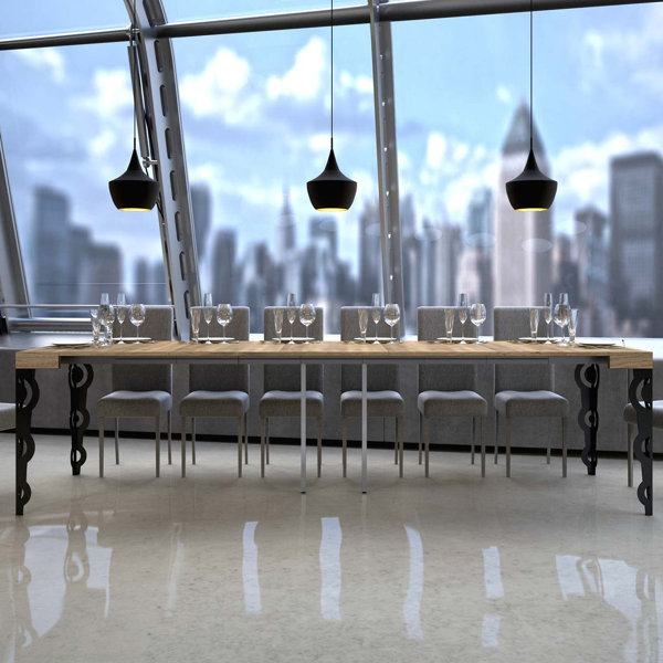 Itamoby Extending Console Table Karamay Small with Anthracite Structure | Wayfair.co.uk